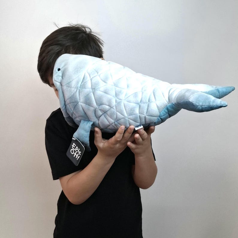 Bloop Whale Plush – Handmade Collectible Stuffed Animal | Unique ...