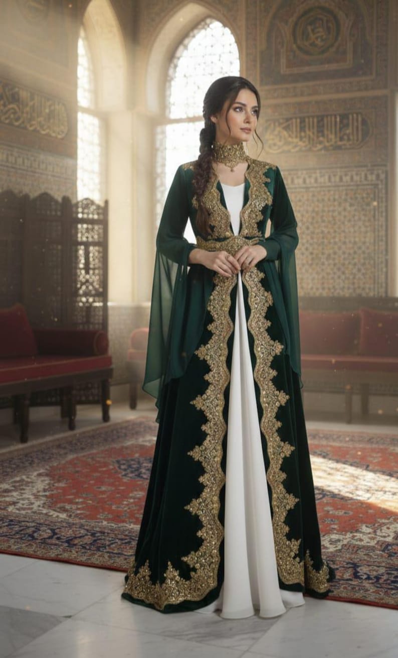 Ottoman Wedding Dress,green Bindalli Dress, Ottoman Turkish Costume ...