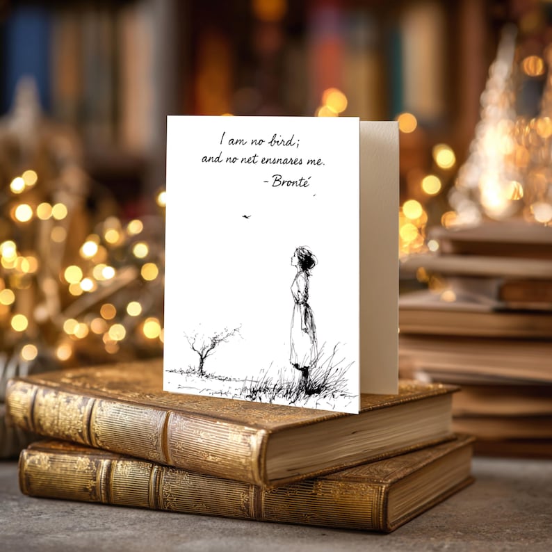 Personalized Charlotte Brontë Quote Card – Literary Gift - Etsy