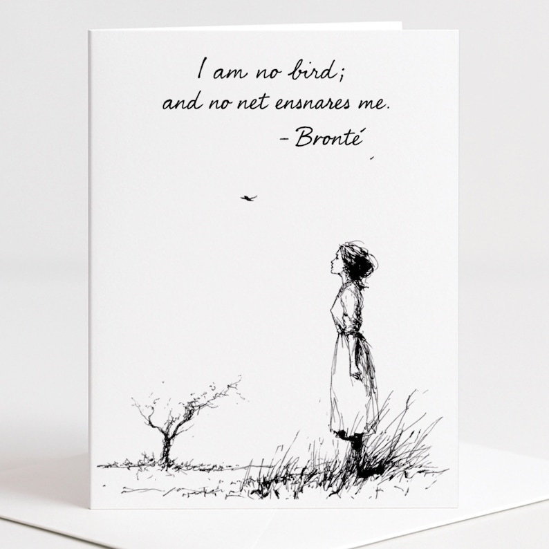 Personalized Charlotte Brontë Quote Card – Literary Gift - Etsy