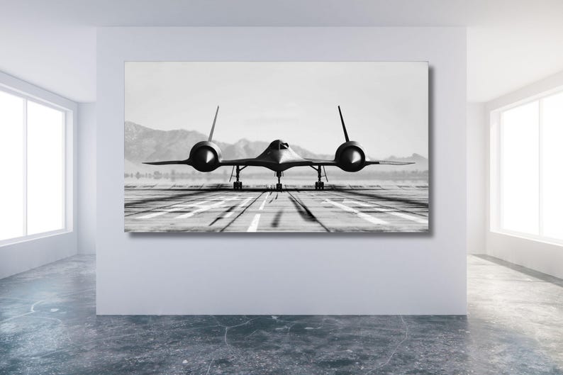 Lockheed SR-71 Blackbird Jet Canvas Print: Summer Wall Art - Etsy