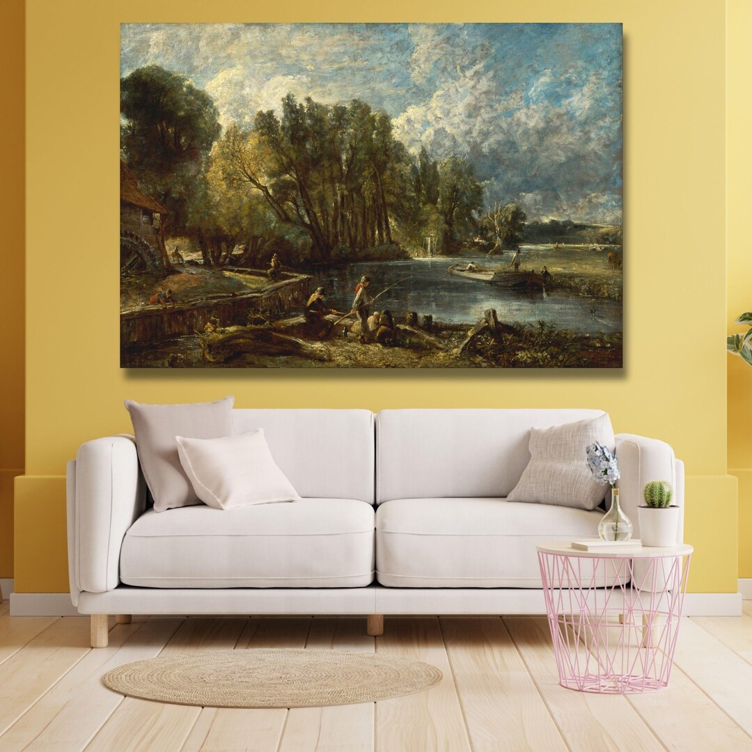 CANVAS WALL DESIGN Stratford Mill John Constable Museum Quality ...
