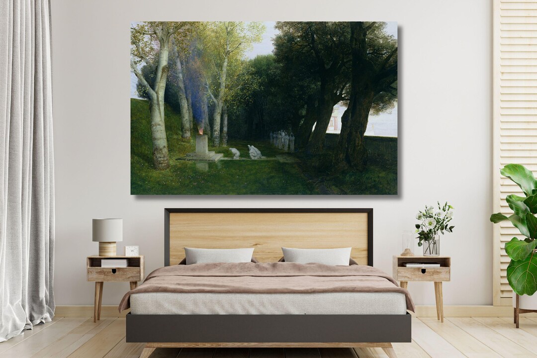 Arnold Böcklin - Sacred Grove 1886 Wall Art Arnold Böcklin Canvas Gift ...