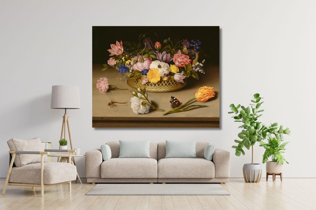Ambrosius Bosschaert Flower Still Life Poster Bosschaert Canvas ...