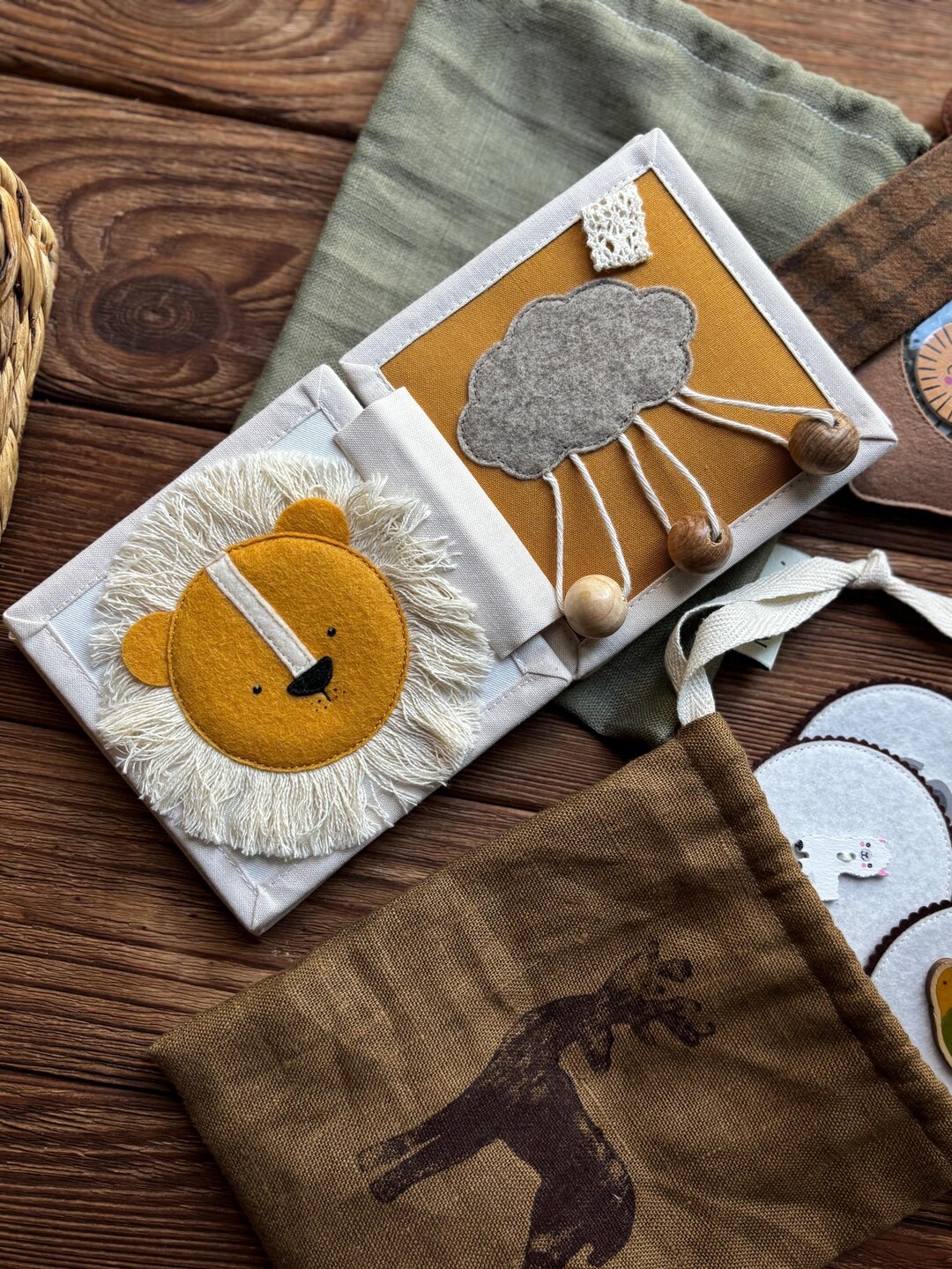 Quiet Book Handmade Sensory Activity Book for Toddlers - Etsy