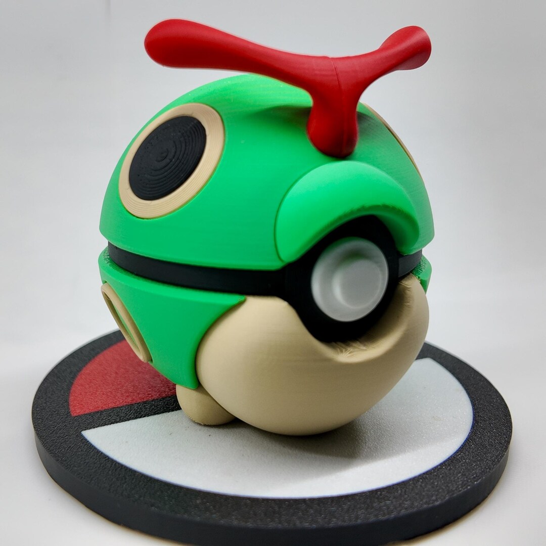 3D Printed Caterpie Ball: Nostalgic Desk Toy - Etsy