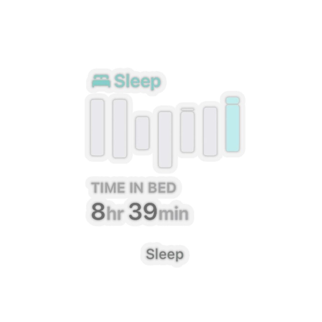 Sleep Tracker Bars Sticker | Kiss-cut Sticker - Etsy