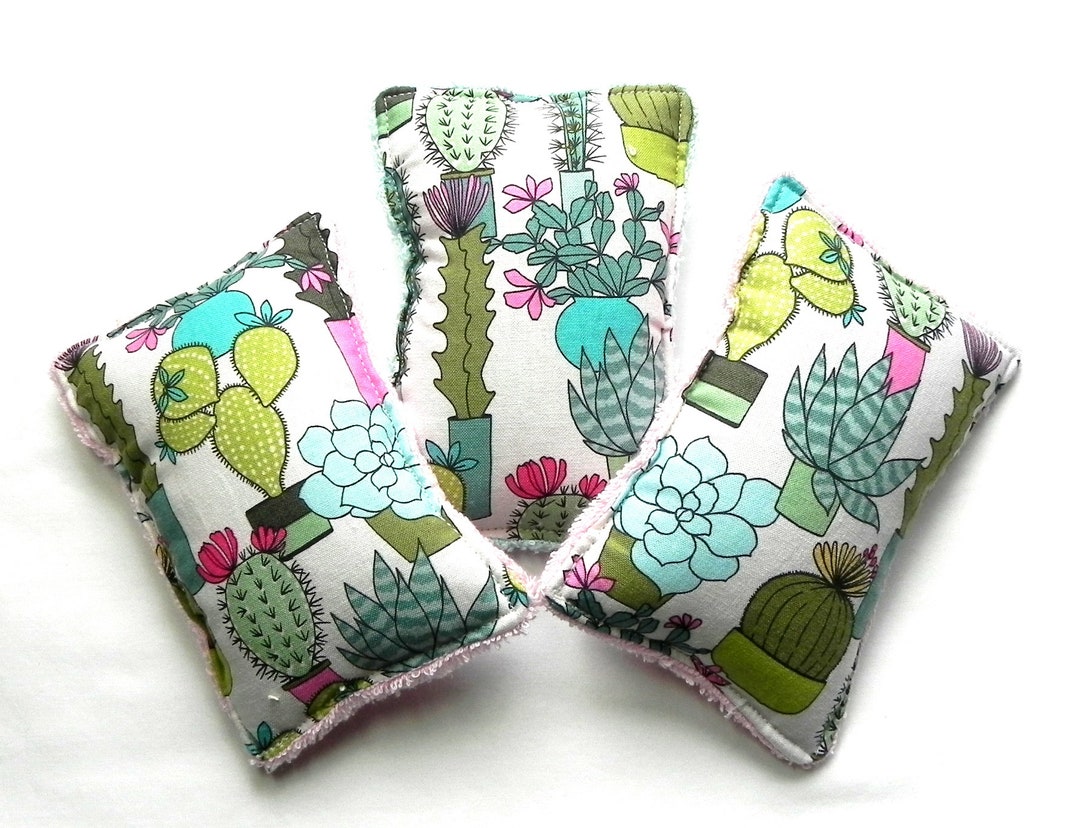 Reusable Sponges Washable Eco Friendly 3 Kitchen Bath Cactus Succulent ...