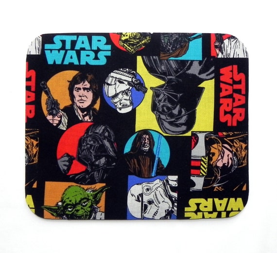 Mouse Pad Star Wars Fabric Luke Skywalker Jedi Princess Leia - Etsy