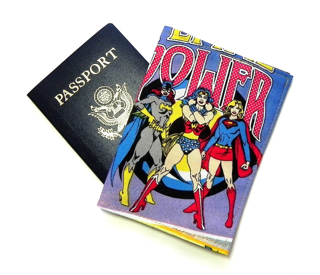 Passport Cover Wonder Woman Passport Holder Batgirl Super Girl ...