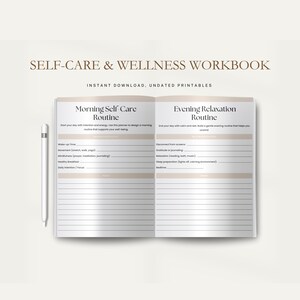 Self-care and Wellness Workbook | Mindfulness & Healing Journal ...