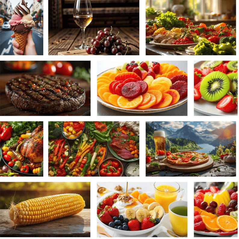 50+ AI Gourmet Pack: 4K & 8K High-resolution Food Images - Etsy