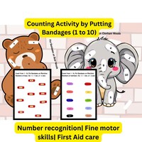 Printable Teddy Bear First Aid Activity - Pretend Play Doctor Set - Etsy