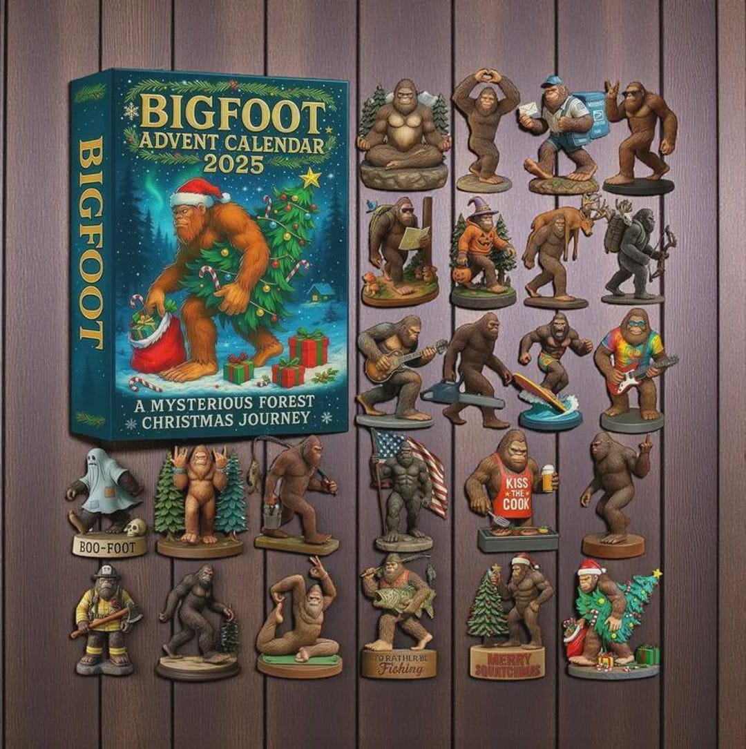Bigfoot Advent Calendar 2025 | 24 Days of Sasquatch Figurines ...