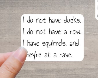 Ducks in a Row Sticker - Etsy