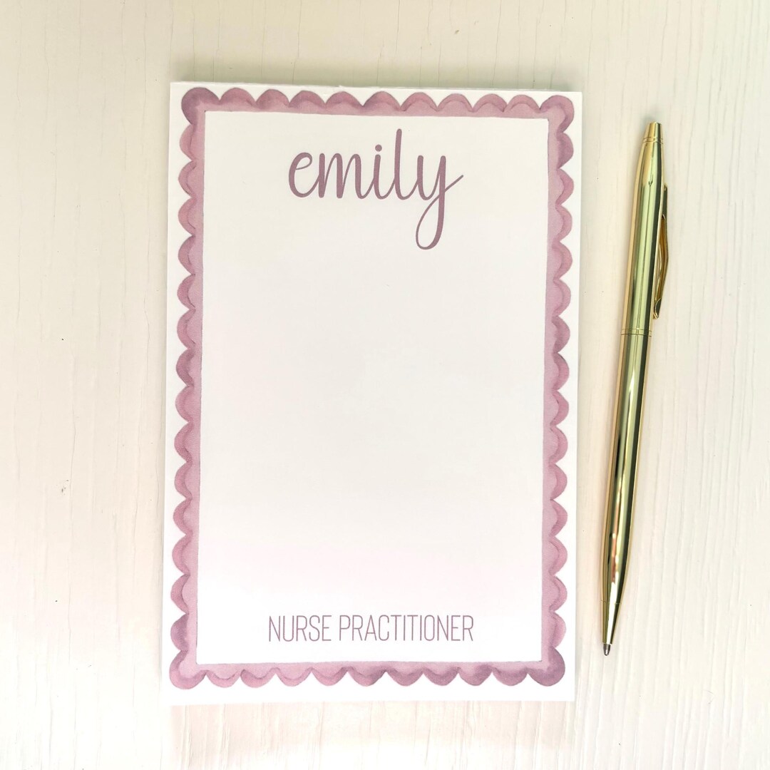 Nurse Practitioner Personalized Notepad | NP Notepad | Gift for Nurse ...