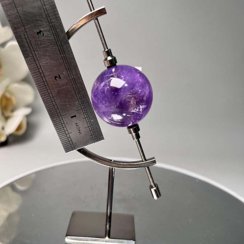 Silver Adjustable Globe Astrology Sphere Stand – Elegant Display for ...