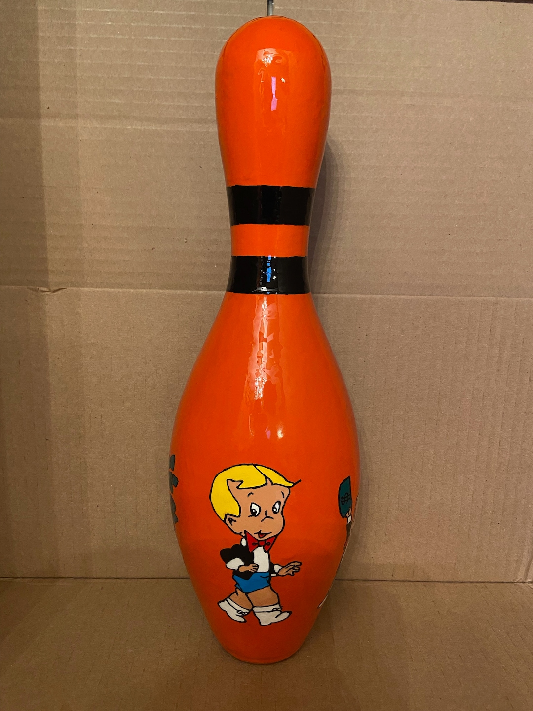Richie Rich Hand Painted 15” Inch Bowling Pin With Resin - Custom ...