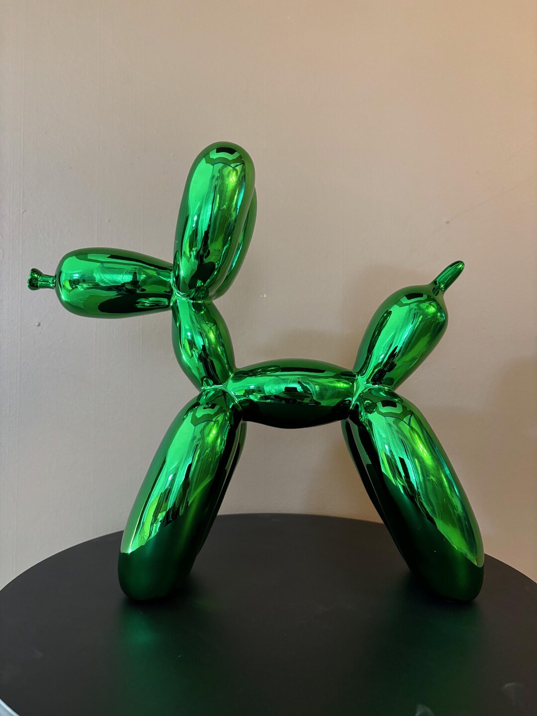 Green Balloon Dog Resin Sculpture 30cm Electroplated Pop Art - Etsy