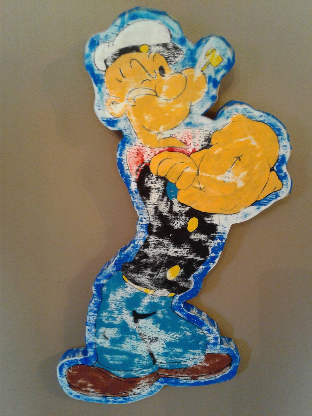 Popeye Wood Cutout Wall Art Sculpture - Etsy