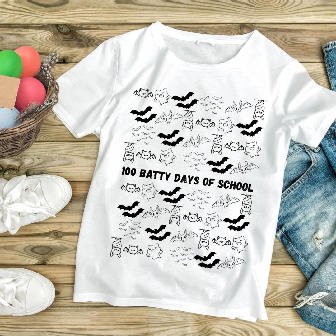 100 Batty Days of School PNG File (digital Download) - Etsy