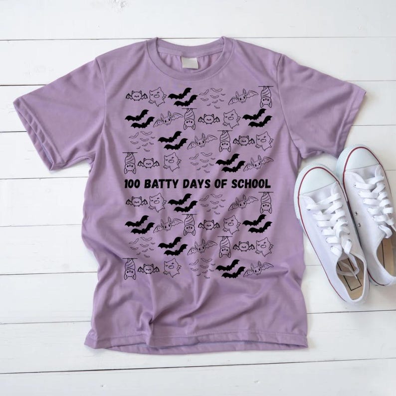 100 Batty Days of School PNG File (digital Download) - Etsy
