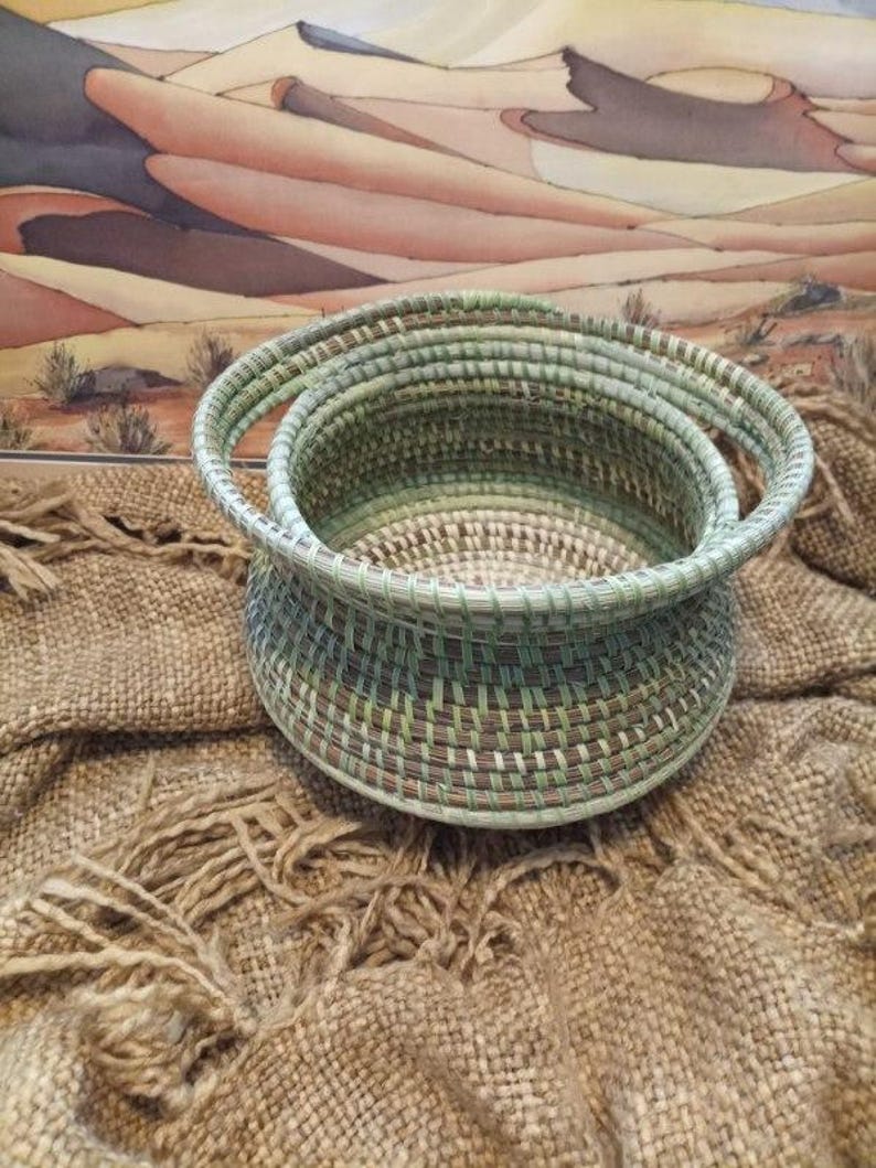 Handmade Sweetgrass Basket - Etsy