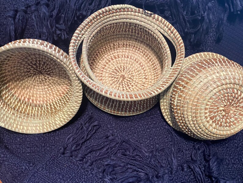 Handmade Sweetgrass Basket - Etsy