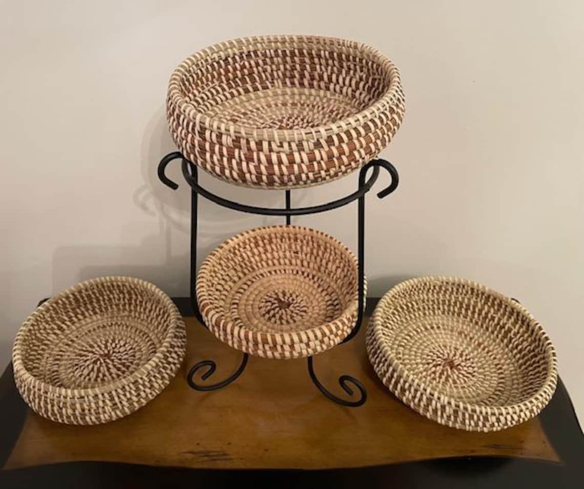 Sweetgrass (aged) Rounded Fruit Bowl - Etsy