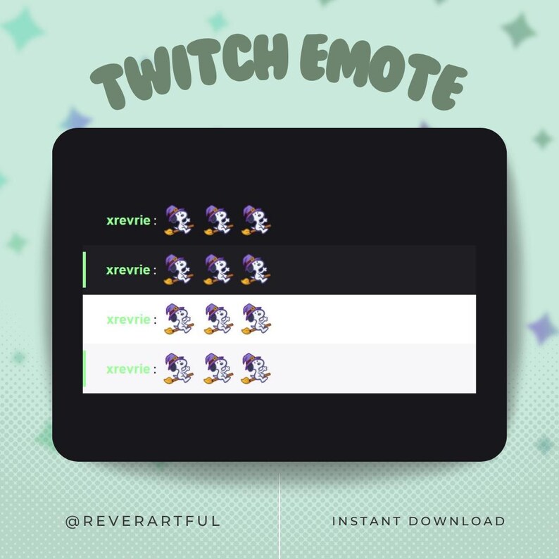 Snoọpy Witch Goodbye Greeting Animated Emote for Twitch, Discord ...