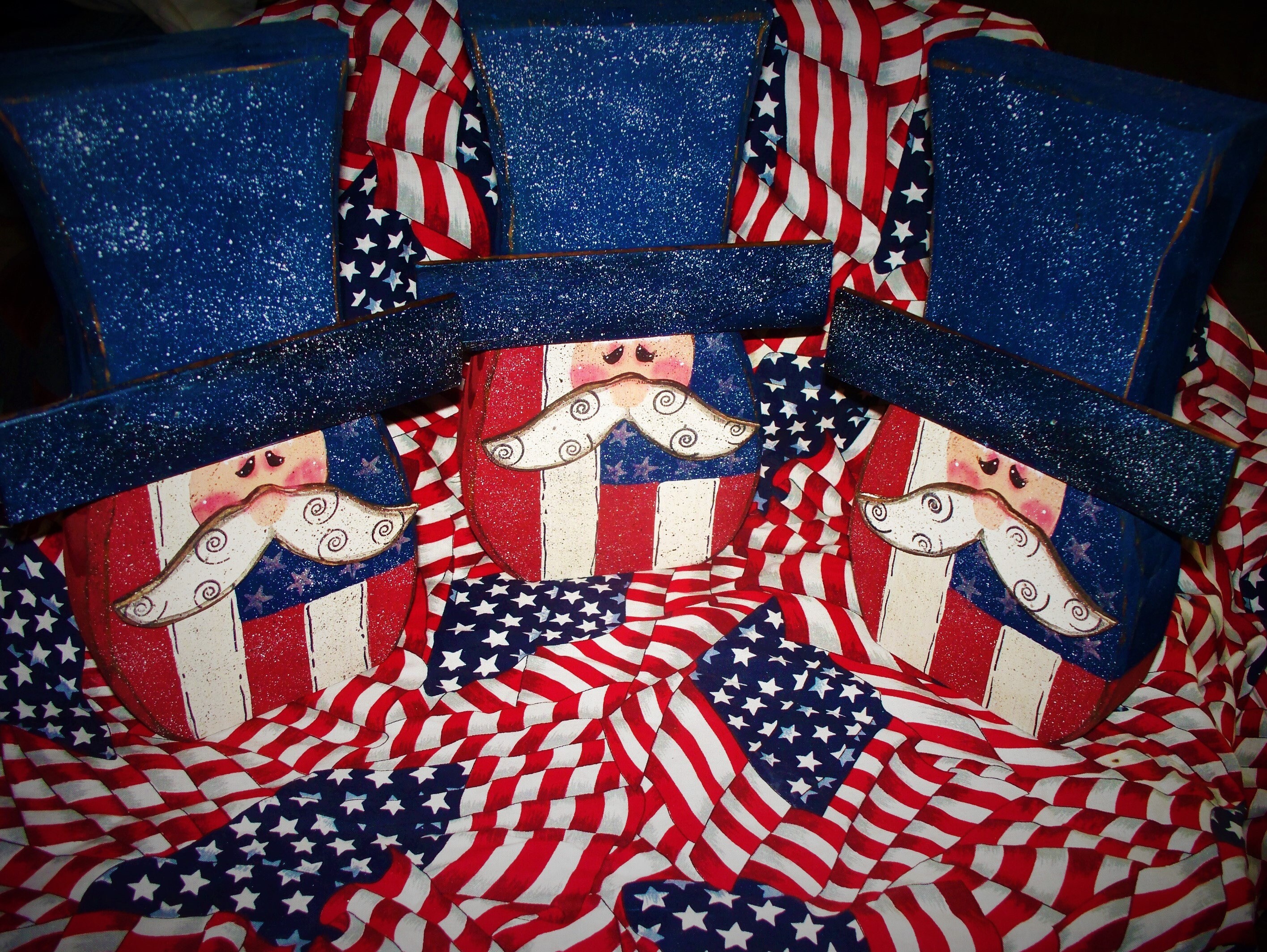 Uncle Sam Pocket w/Floral - Etsy.de