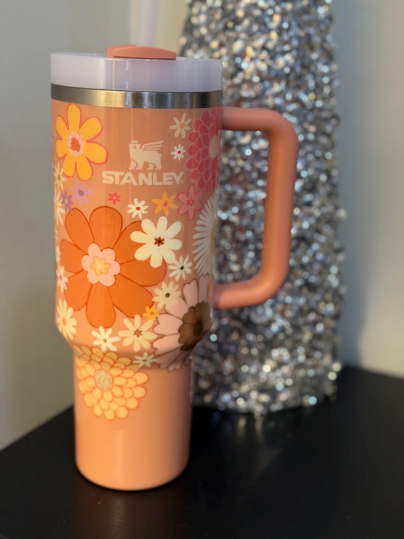 Hand Painted 40 Oz Stanley in the Amazon Exclusive Color Sienna - Etsy