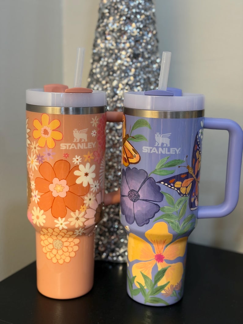 Hand Painted 40 Oz Stanley in the Amazon Exclusive Color Sienna - Etsy