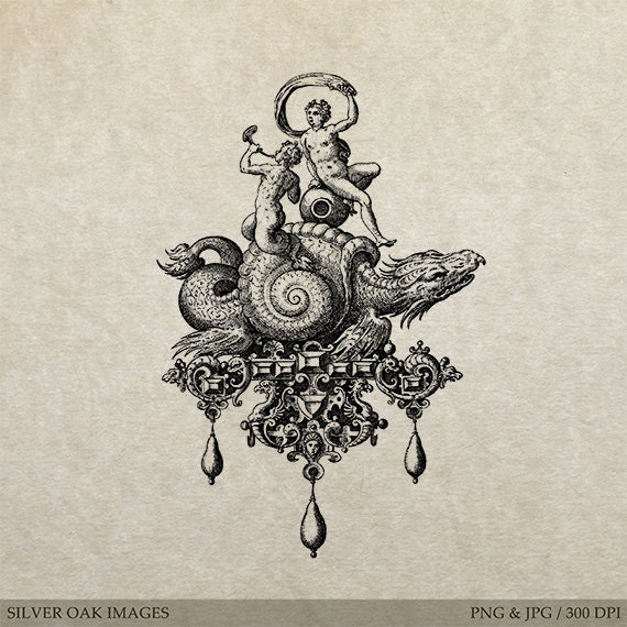 Papercraft Image 15c Transfer / Iron on / Clip-art / Commercial Use ...