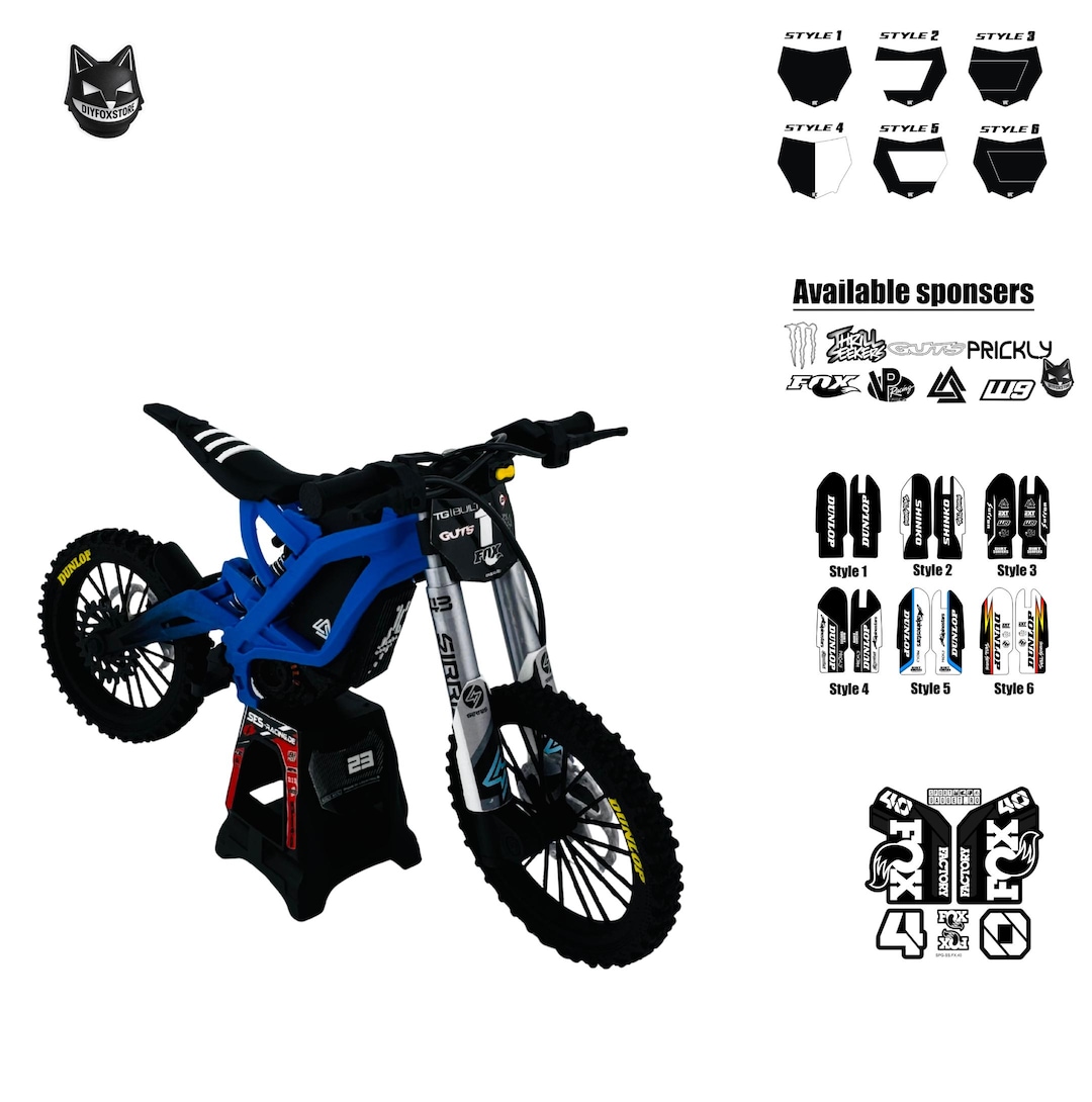 Mini Surron Style Electric Dirt Bike 3D Scale Model Full Custom ...