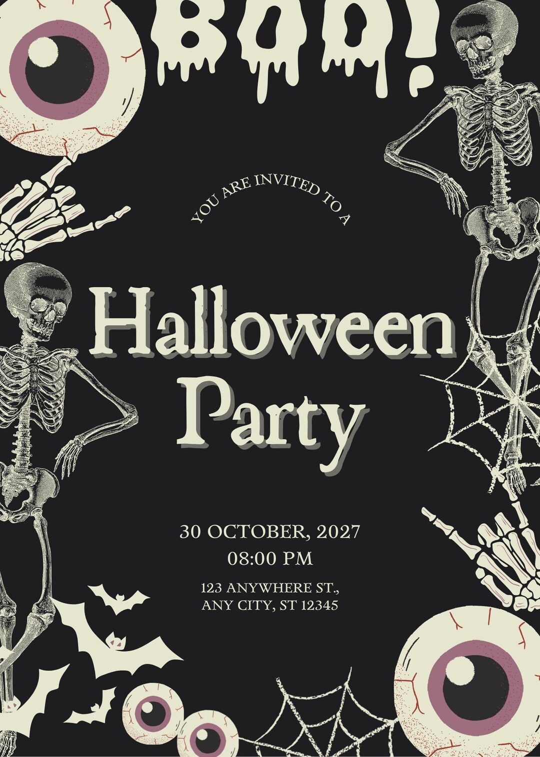 Halloween Party Invitation - Etsy