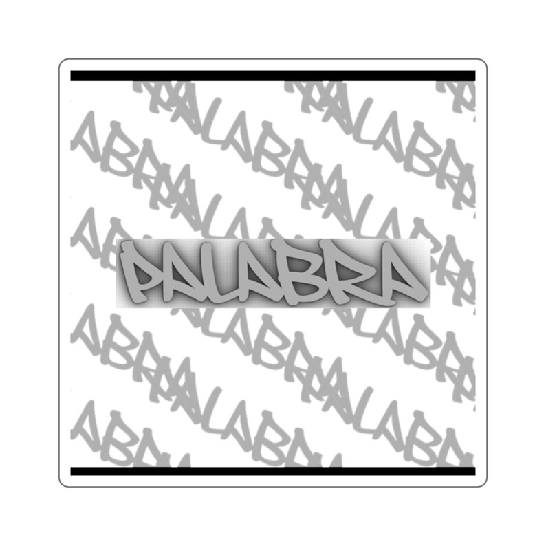 PALABRA Diagonal Design Urban Graffiti Square Stickers, Trendy Decals ...