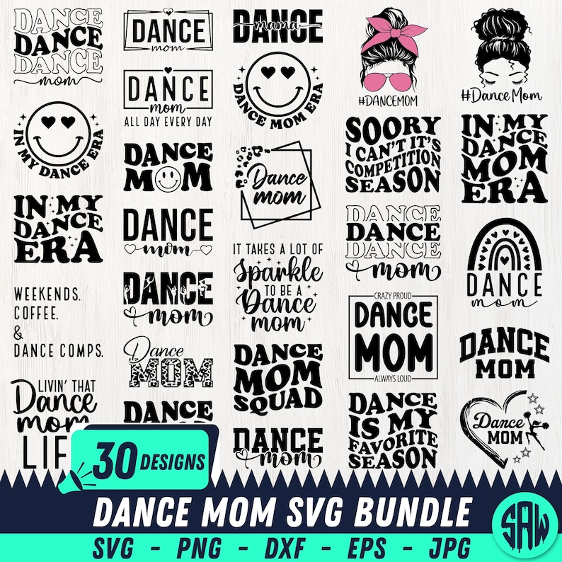Dance Mom SVG Bundle | Dance Mom SVG | Dance Mom PNG | Cricut ...