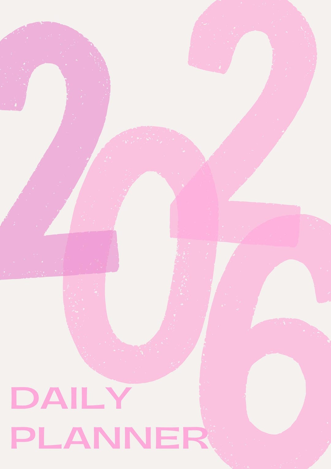 2026 Daily Planner | Pink Feminine Digital Planner | Printable Calendar ...