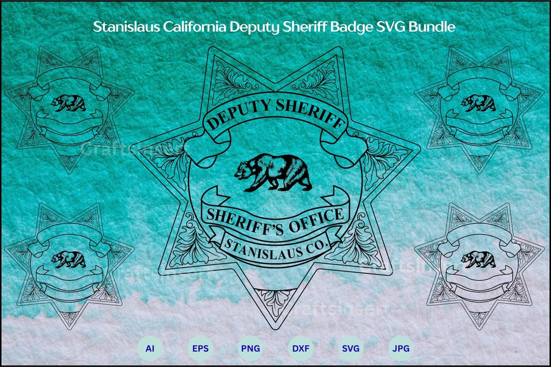 Stanislaus California Deputy Sheriff Badge SVG Bundle, Sheriff's Office ...