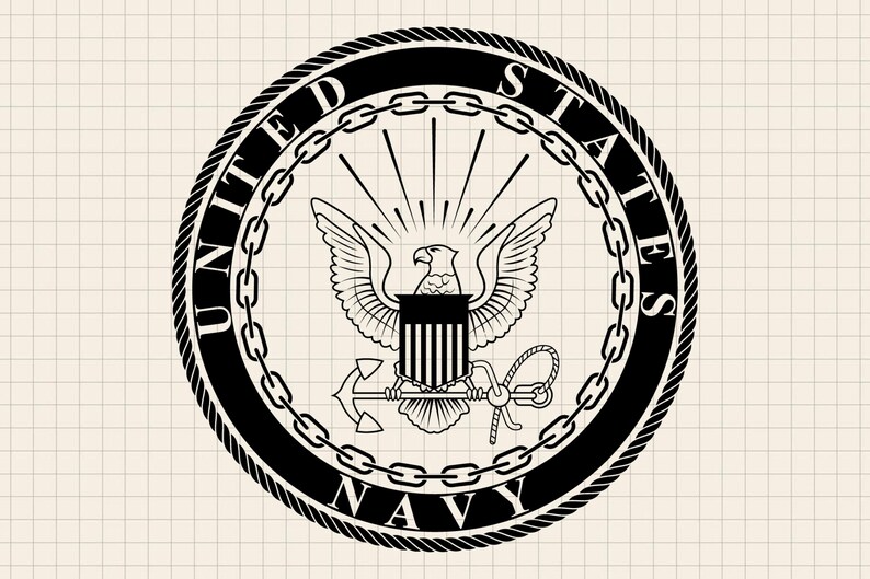 United States Navy Seal SVG Bundle, Eagle Anchor Black Border, USN ...