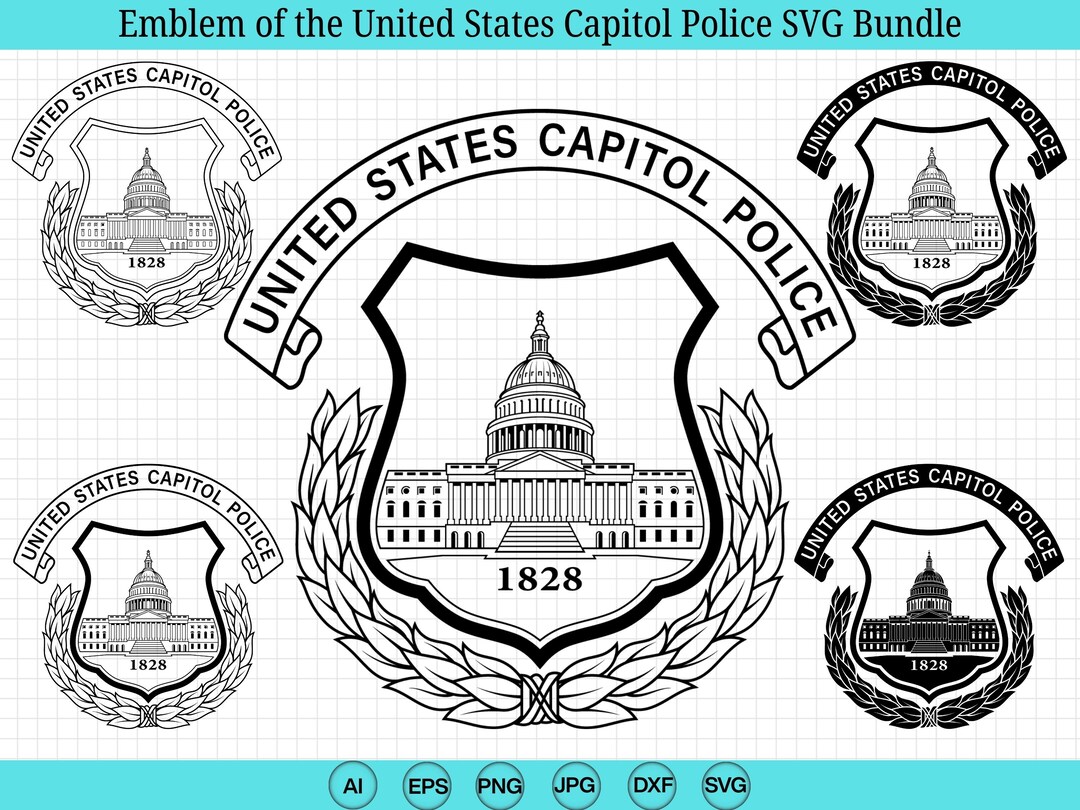 Emblem of the United States Capitol Police SVG Bundle, Patch of the ...