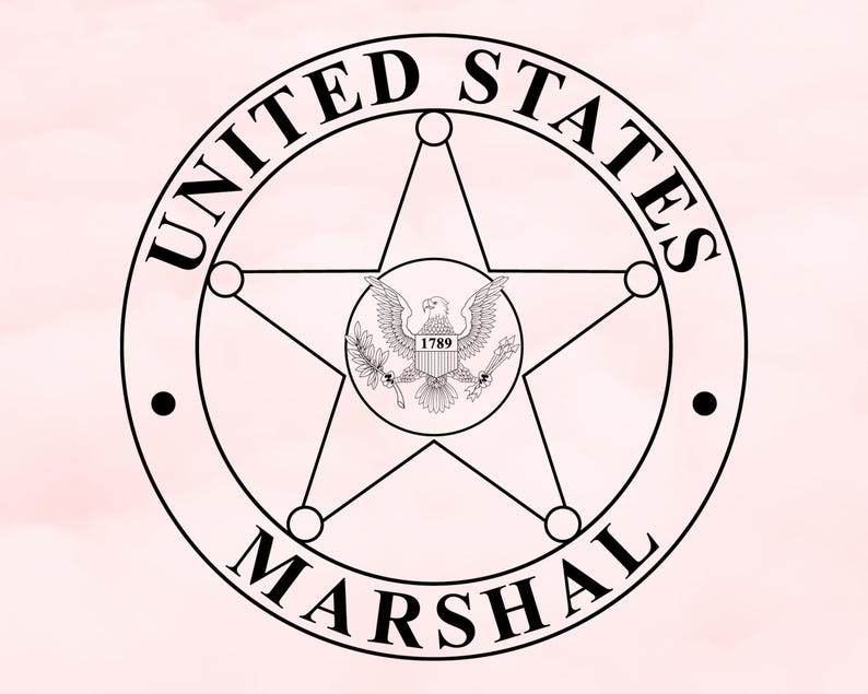 Badge of a Deputy U.S. Marshal SVG Bundle, United States Marshal Badge ...
