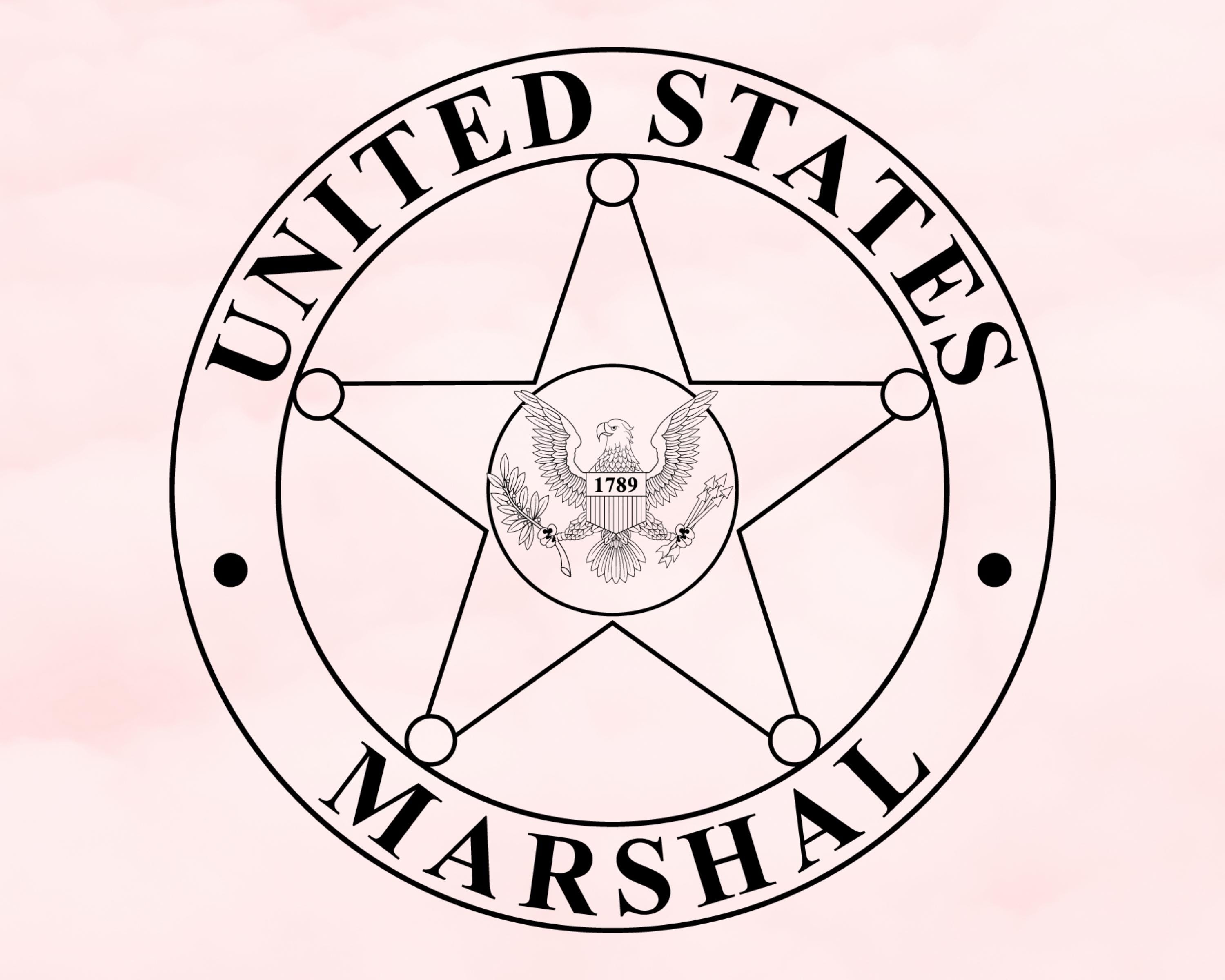 Badge of a Deputy U.S. Marshal SVG Bundle, United States Marshal Badge ...