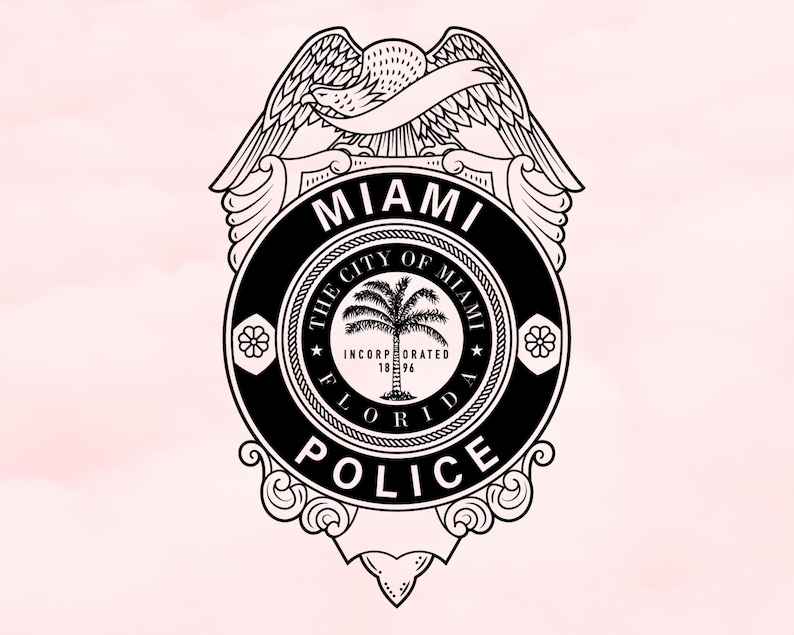 Badge of the Miami Police Department Svg Bundle, Badge of an MPD ...
