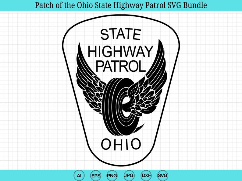 Patch of the Ohio State Highway Patrol SVG Bundle, Ohio State Highway ...