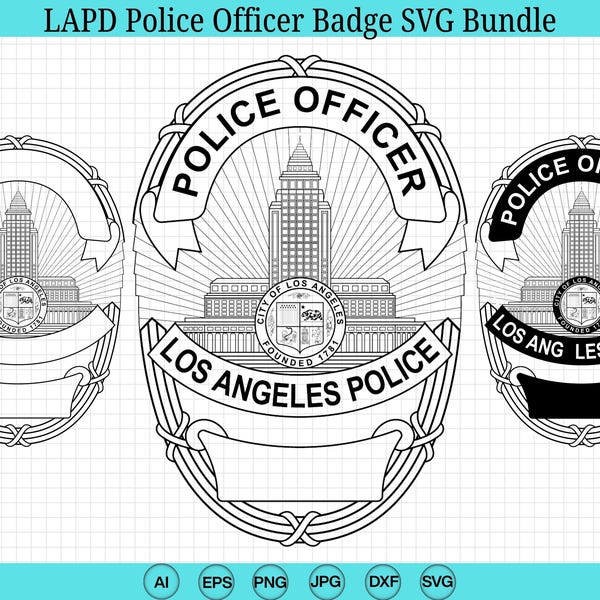Lapd Badge - Etsy