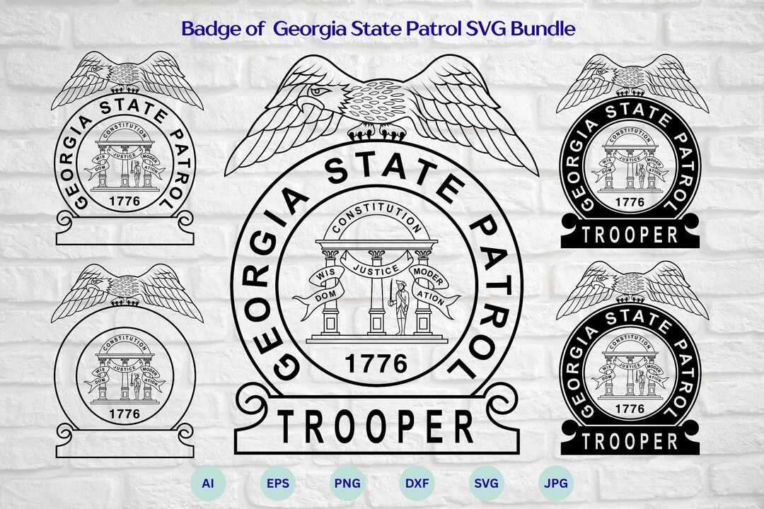 Badge of Georgia State Patrol SVG Bundle, Georgia State Patrol Seal Svg ...