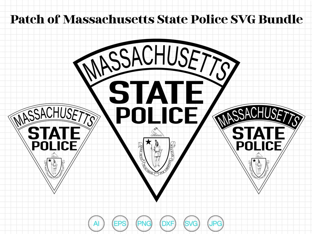 Patch of Massachusetts State Police SVG Bundle, Massachusetts State ...