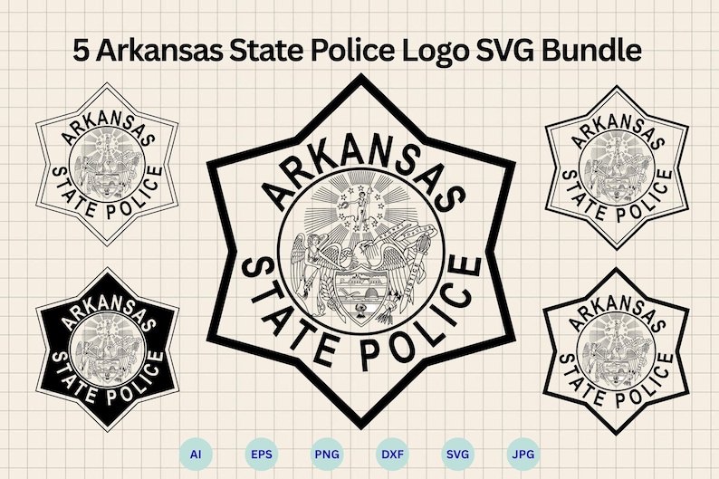 Arkansas State Police Logo Svg Bundle, Arkansas State Police Patch Svg ...